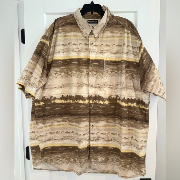 Columbia | Shirts | Columbia Xco Short Sleeve Button Down Shirt Mens ...